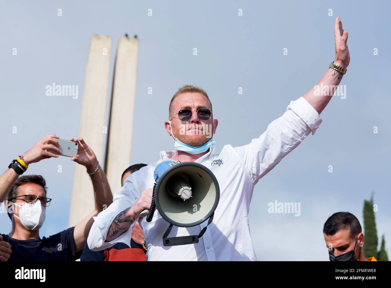 Tomas Ribera Monzo spokesman for the Curva Nord animation stand speaks ...