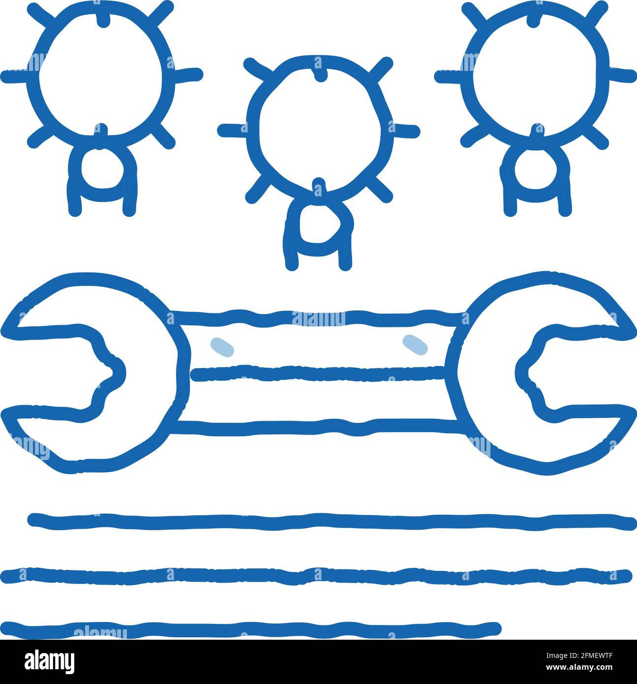 Bug Beetle Coding System doodle icon hand drawn illustration Stock ...