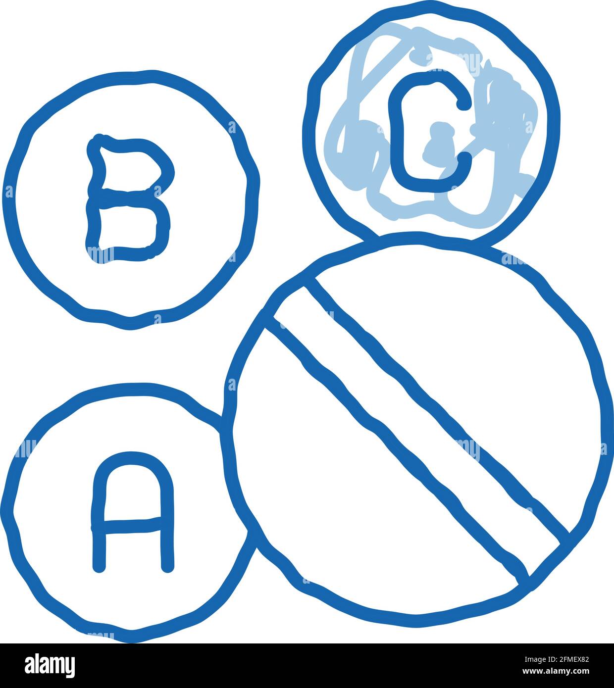 Medicine Vitamin Drugs Sport doodle icon hand drawn illustration Stock ...