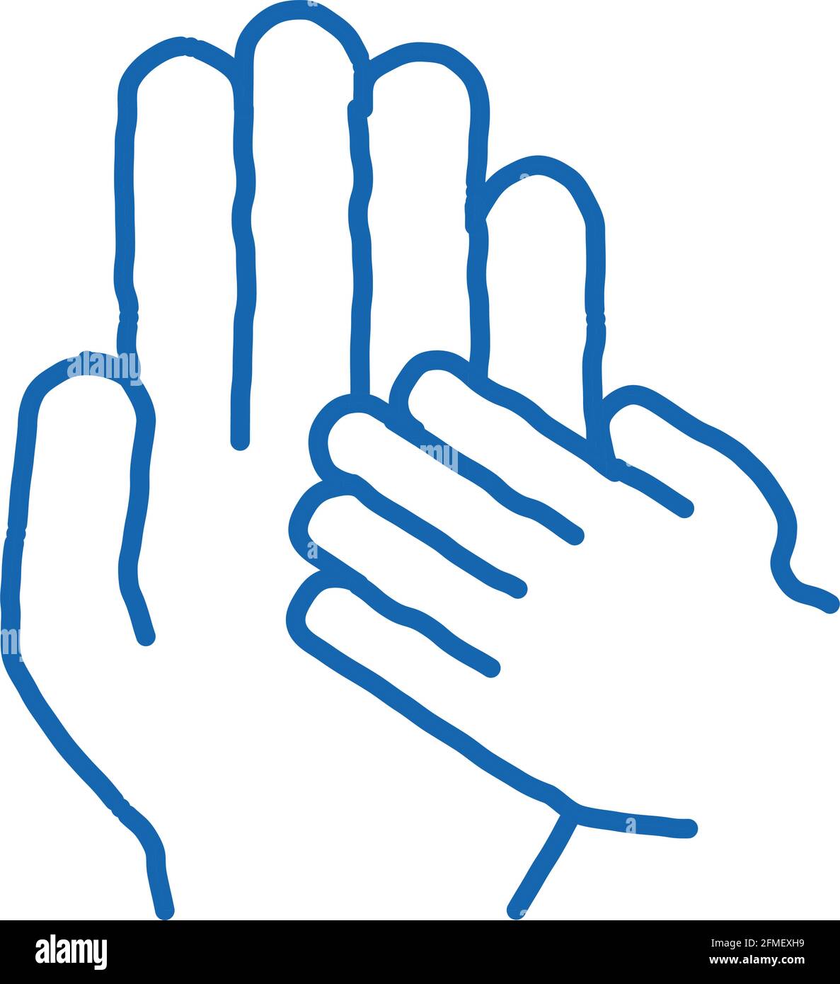 Child Volunteers Support doodle icon hand drawn illustration Stock ...