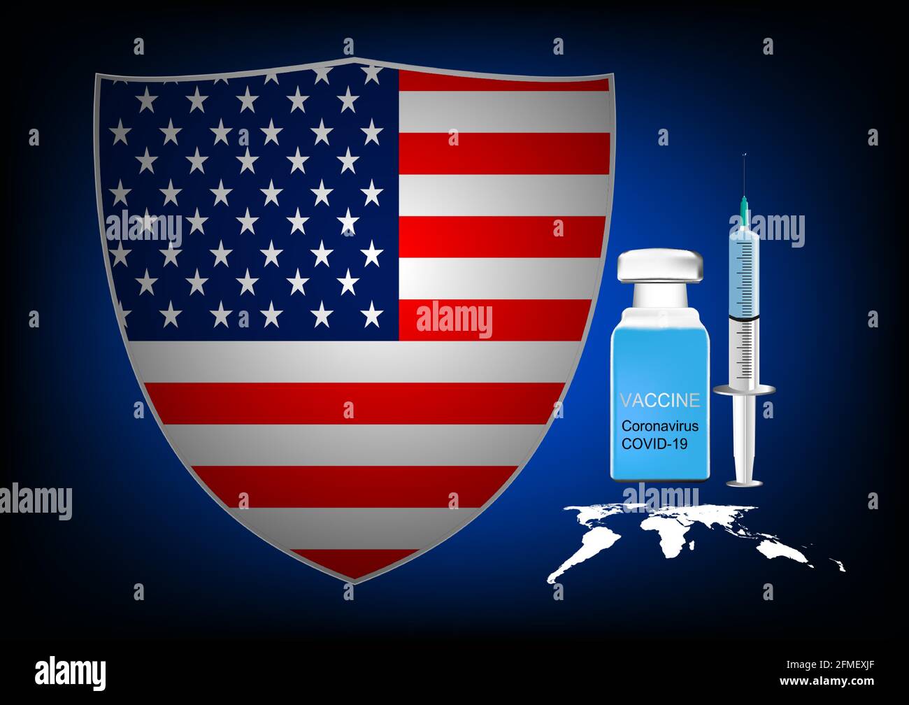 Pattern design for Protective shield Flag of the United States with ...