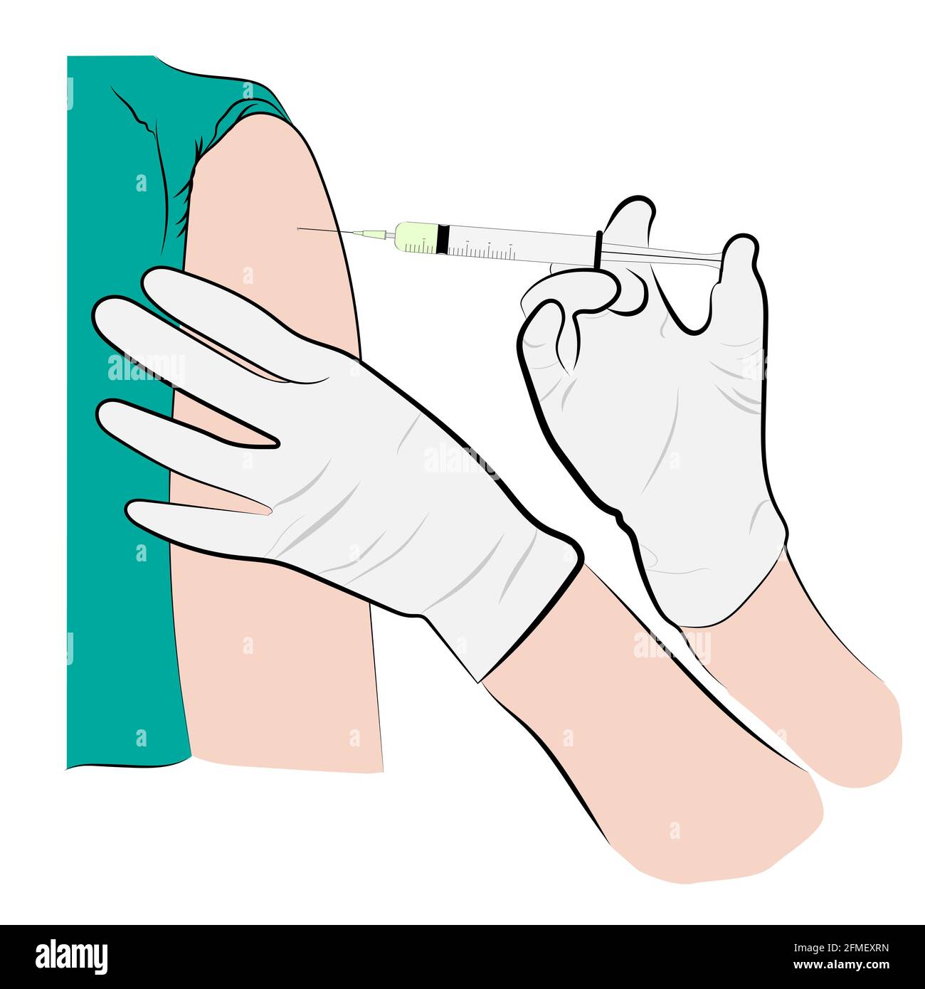 image vector vaccination Healthcare treatment medical concept ...