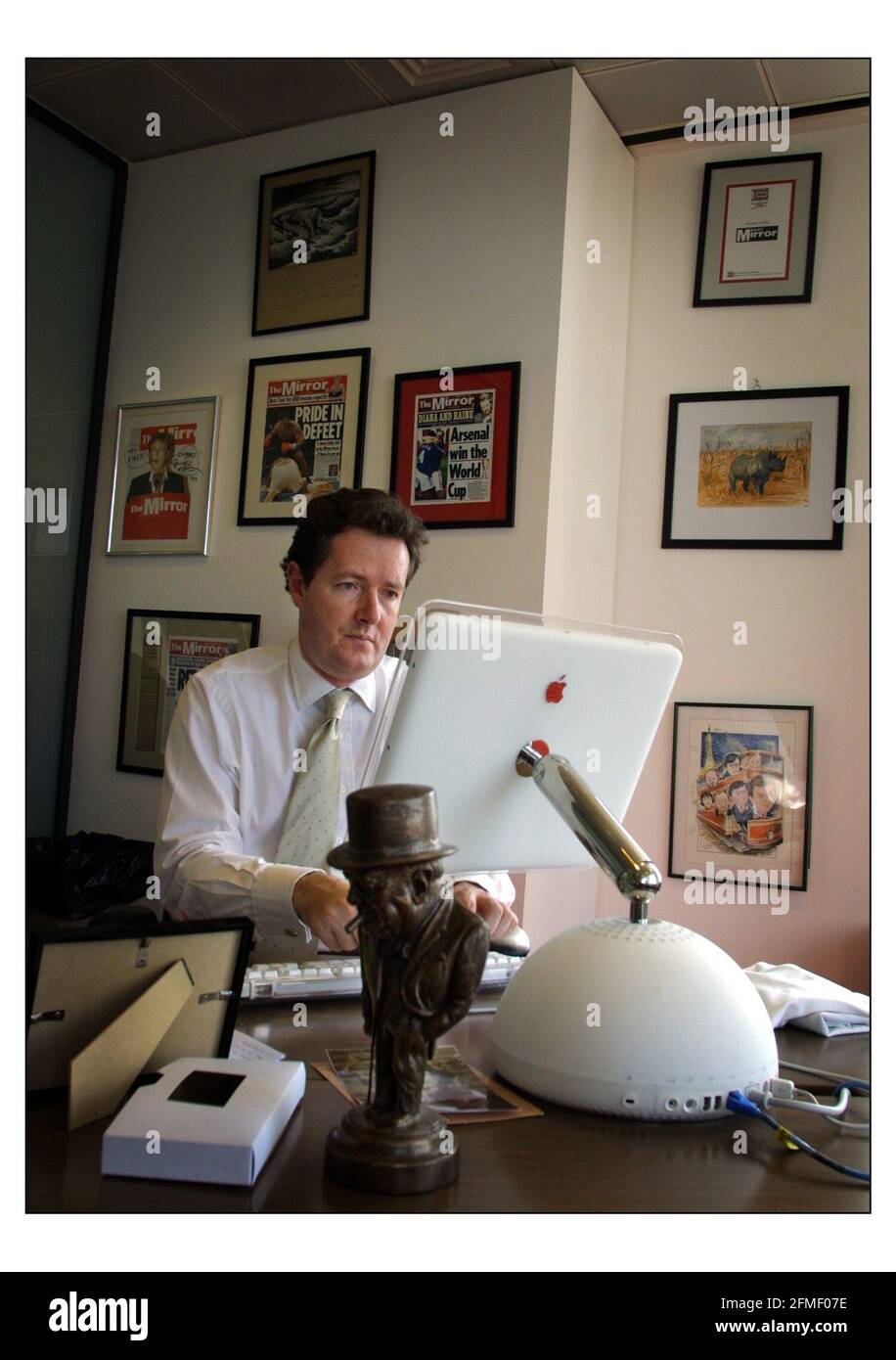 Piers Morgan editor of the Daily Mirror..pic David Sandison 4/4/2003 ...