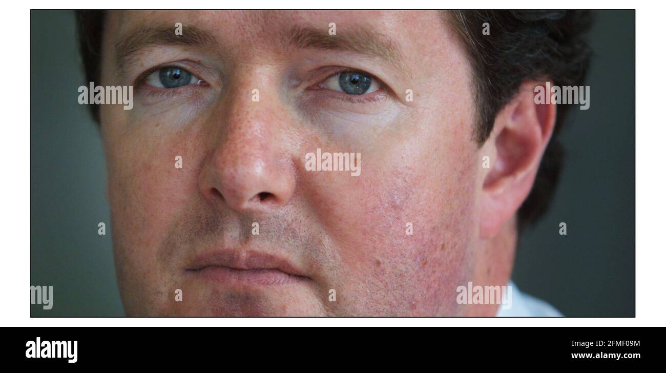 Piers Morgan editor of the Daily Mirror..pic David Sandison 4/4/2003 ...