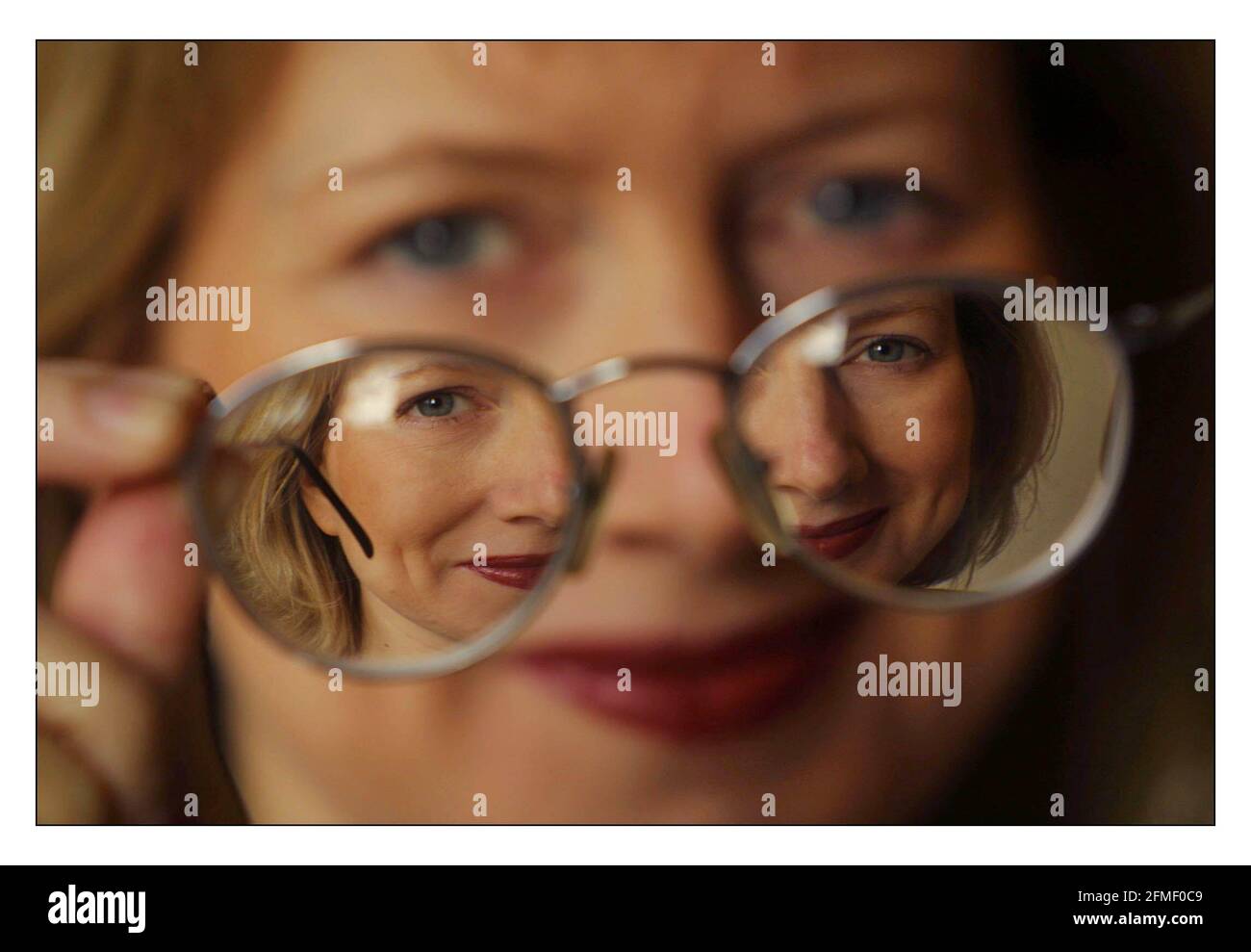 Laura Tennant who has had Laser Eye surgery......so dosn't need her ...