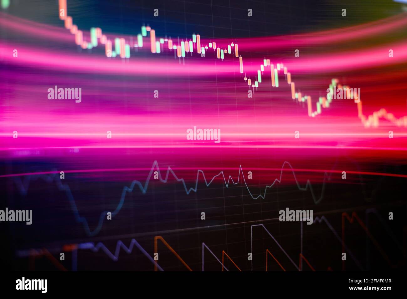 Stock market trade indicator financial for investment strategy ...