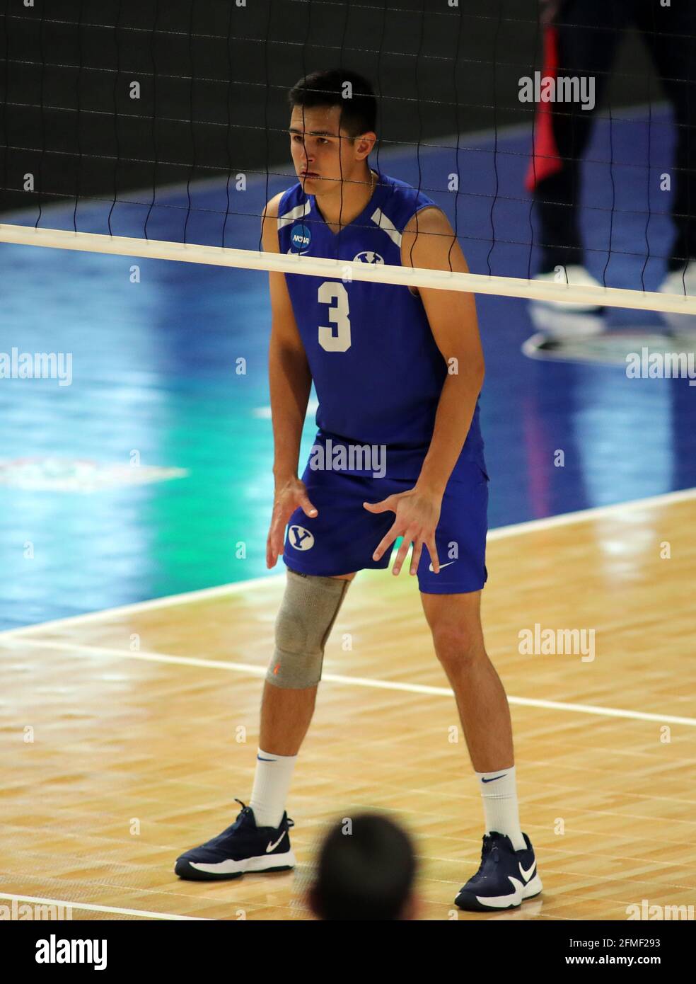 May 8, 2021 -BYU Cougars setter Wil Stanley #3 awaits service during a ...