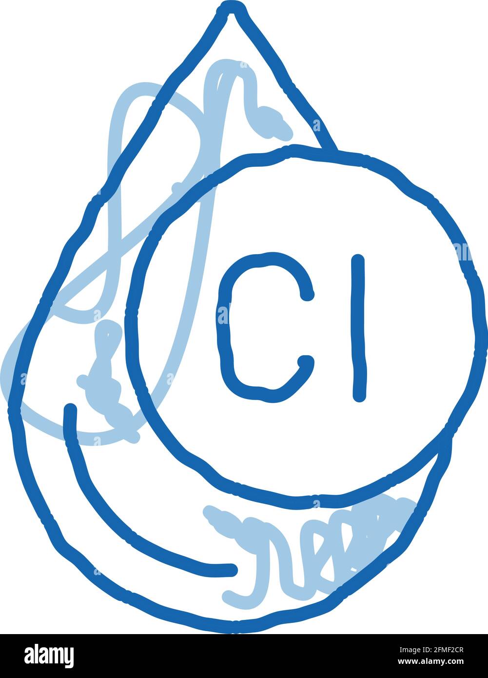 Water Cistern Tower doodle icon hand drawn illustration Stock Vector ...