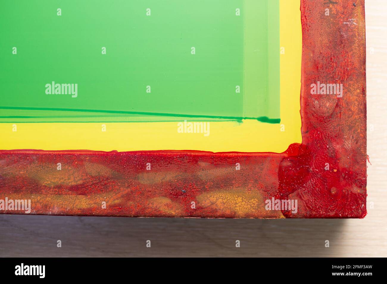 Frame pattern for serigraphy silk screen print process at clothes ...