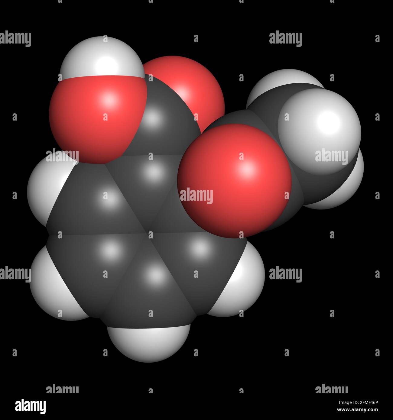 Aspirin acetylsalicylic acid medication molecule 3D render chemical ...