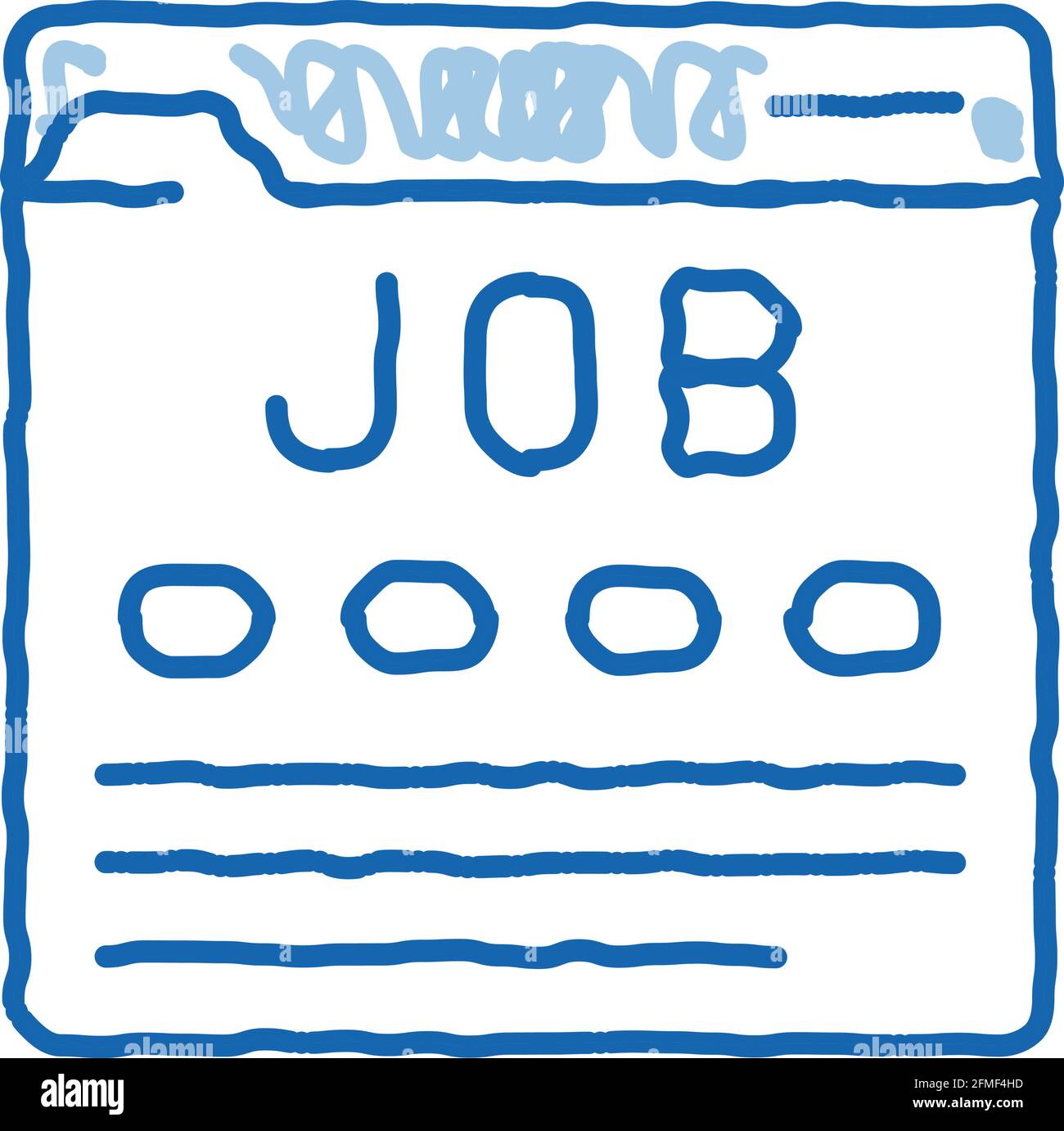 Business Web Site Resource Job Hunting doodle icon hand drawn ...