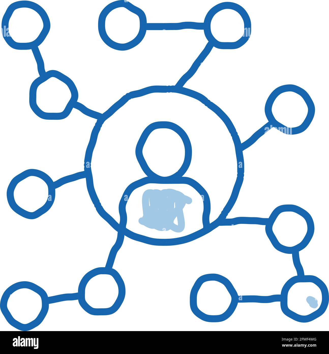 Business Networking And Man Silhouette Vector Stock Vector Image & Art ...