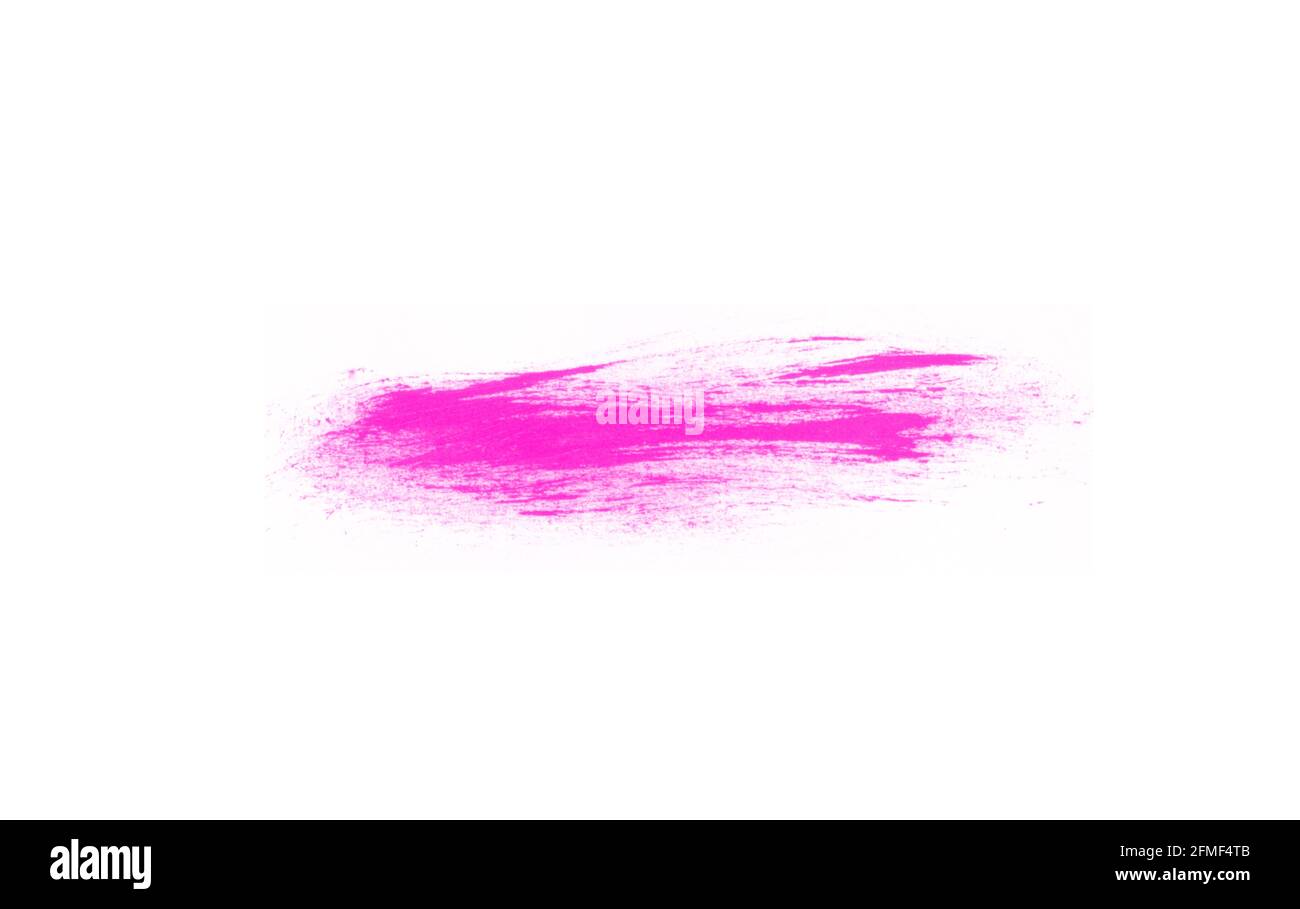 Beautiful paint isolated line brush for art design. Pink watercolor ...