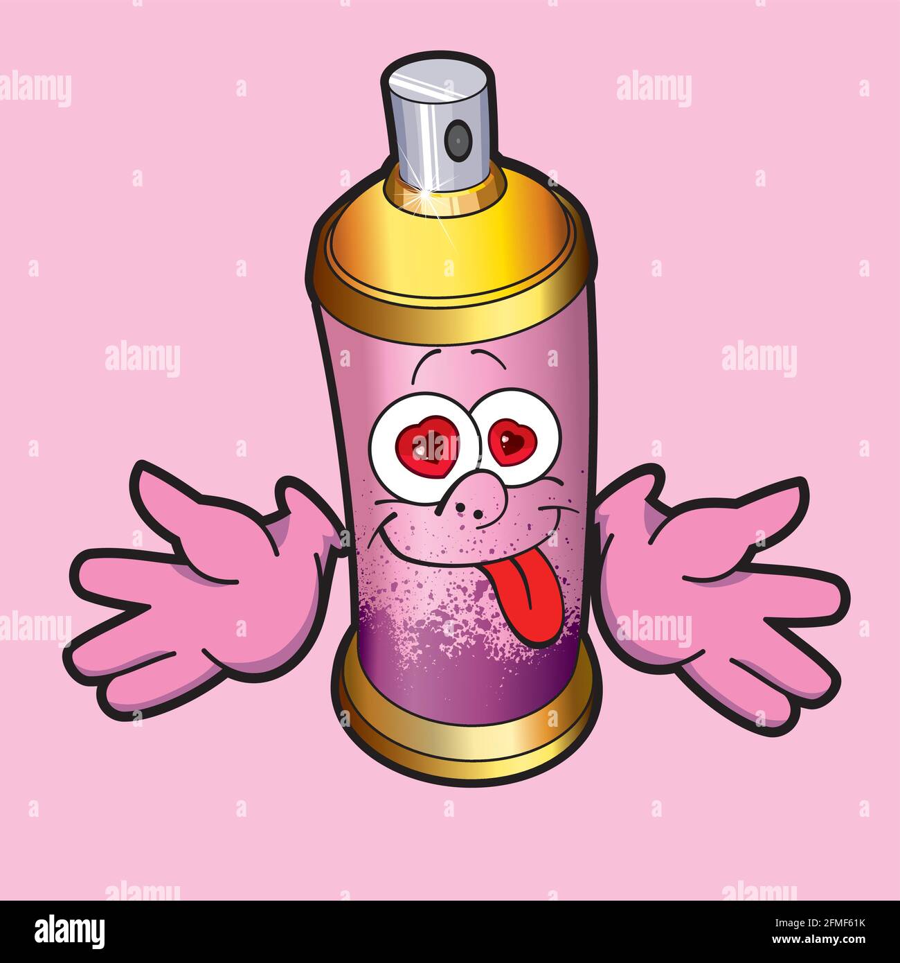 Graffiti Spray Can Cartoon