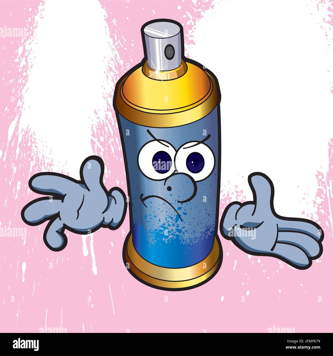 Graffiti Spray Can Cartoon