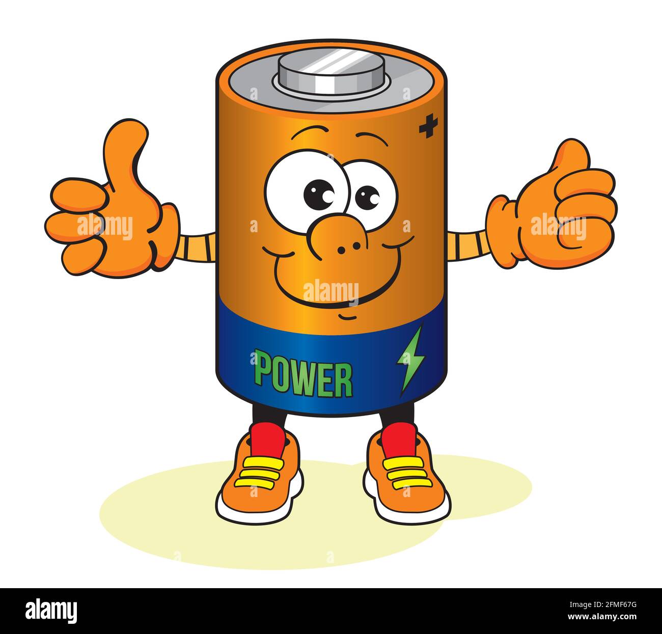Cute Cartoon Battery. Energy Hero. Battery emoji mascot. Rechargeable ...