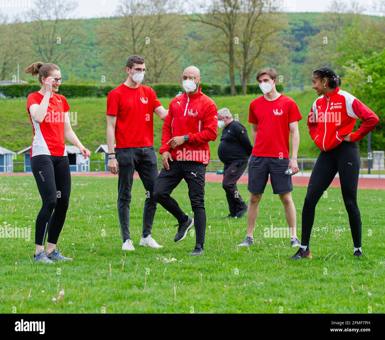 Julian Howard (LGR) withte is a helper at the event, Nina Garay on the ...