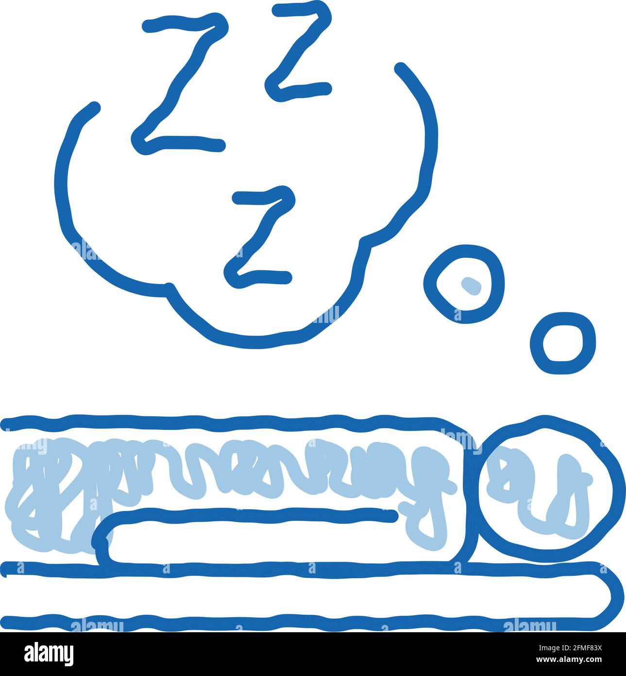 Human Sleep Biohacking doodle icon hand drawn illustration Stock Vector ...