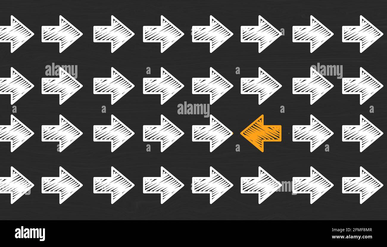 Opposite arrow hi-res stock photography and images - Alamy