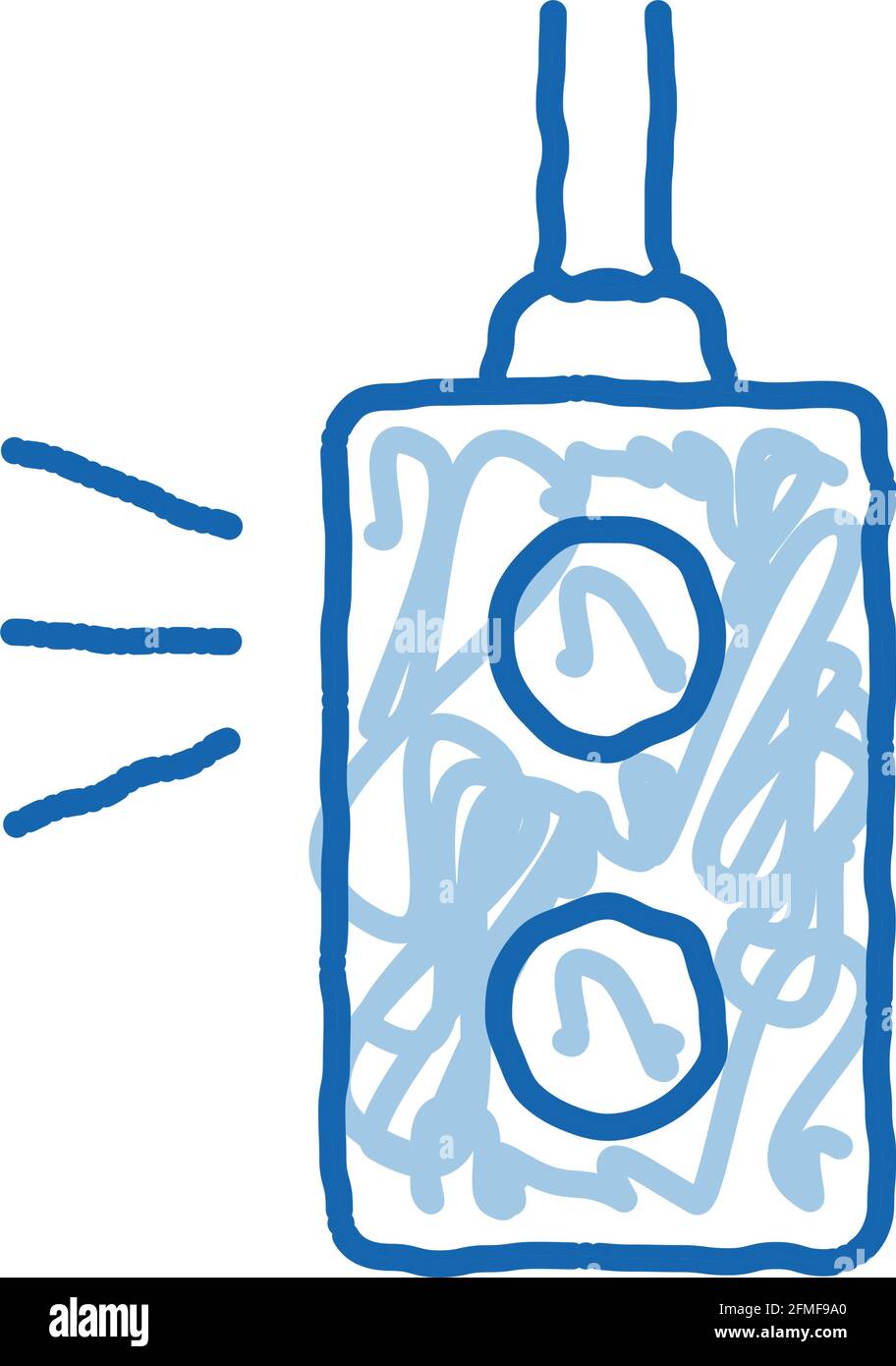 Colour Light Signal Metallurgical doodle icon hand drawn illustration ...