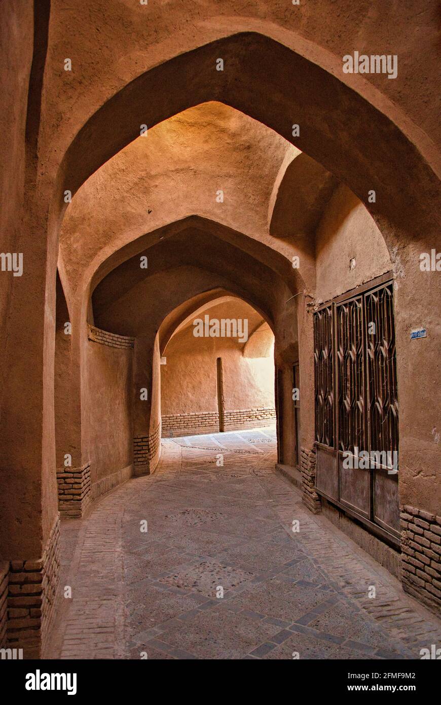 Streets of Old Yazd, Yazd, Iran. UNESCO World Heritage Site Stock Photo ...
