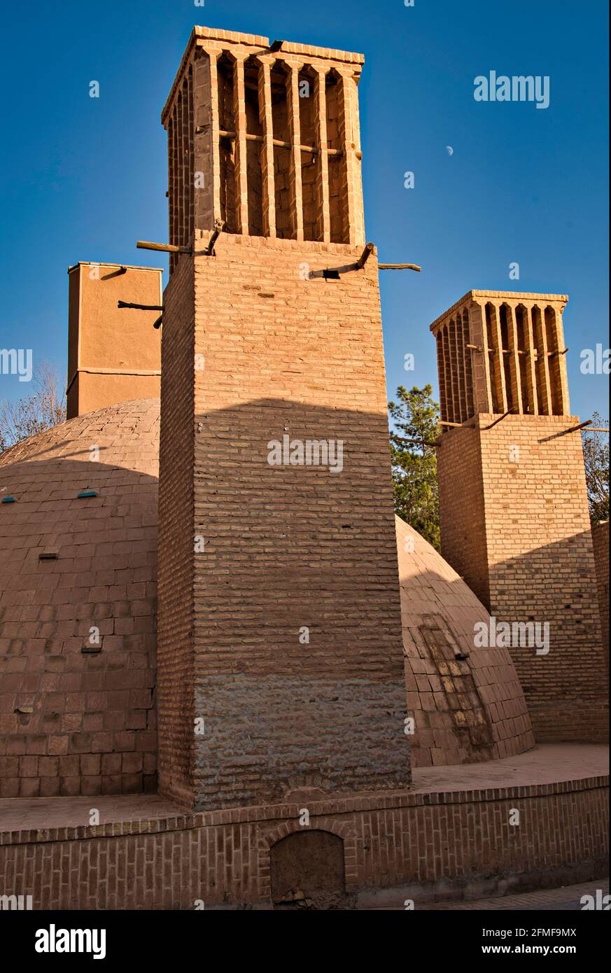Windcatcher, Streets of Old Yazd, Yazd, Iran Stock Photo - Alamy