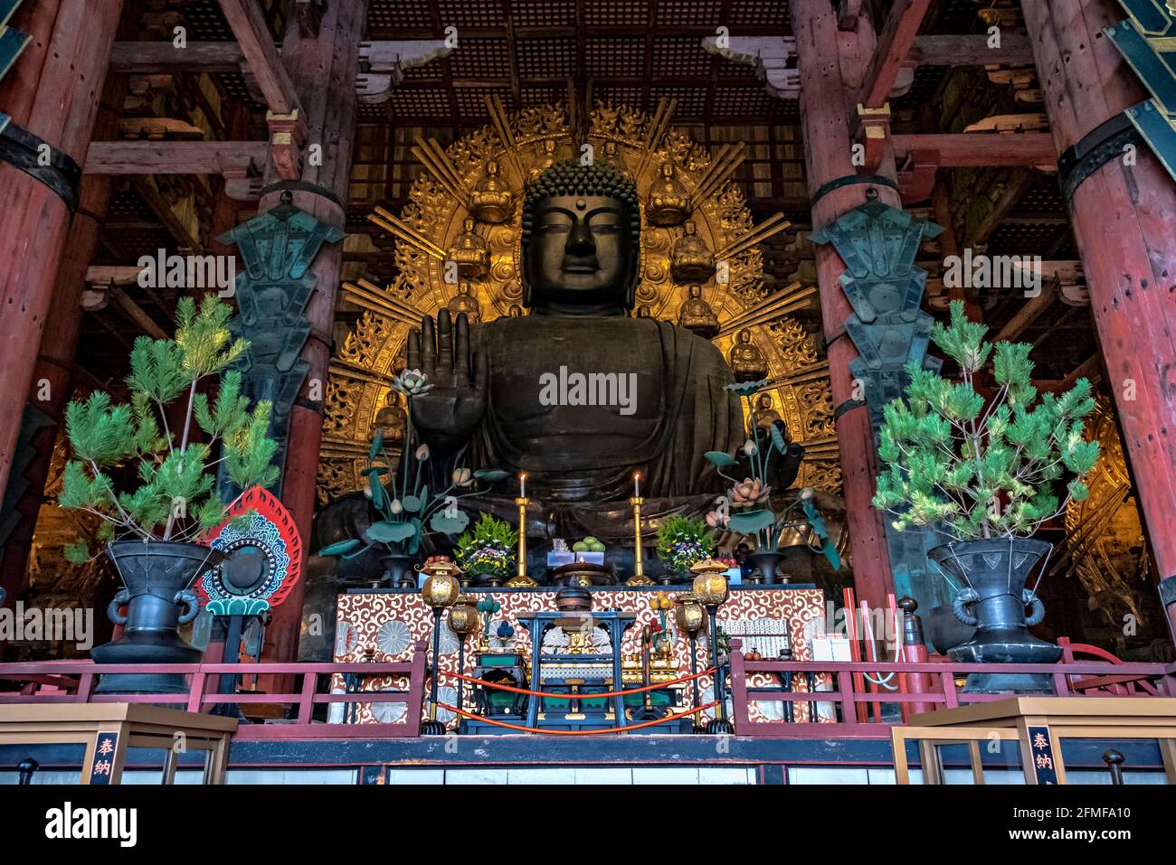 Buddha statue, Great Buddha Hall, Todaiji Temple, Nara, Kansai, Japan ...