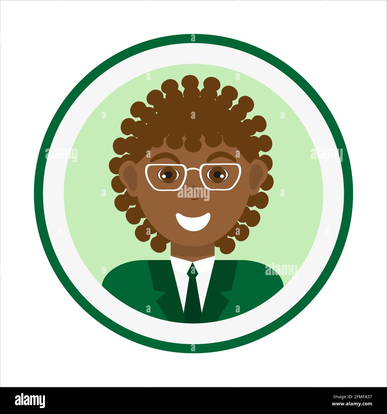 Face cute african american young Stock Vector Images - Alamy