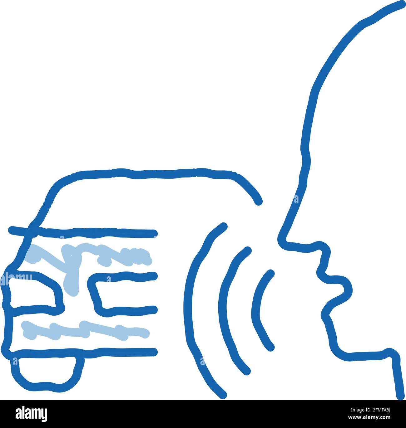 Machine Voice Control Icon Vector Illustration Stock Vector Image & Art ...