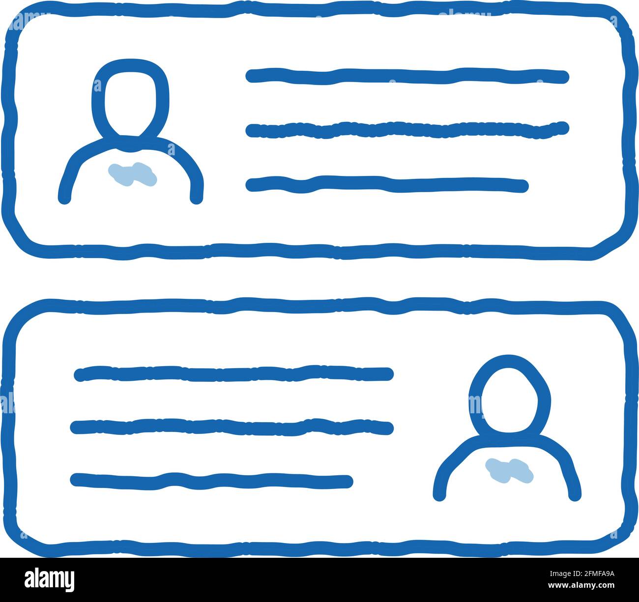 Chatting doodle icon hand drawn illustration Stock Vector Image & Art ...