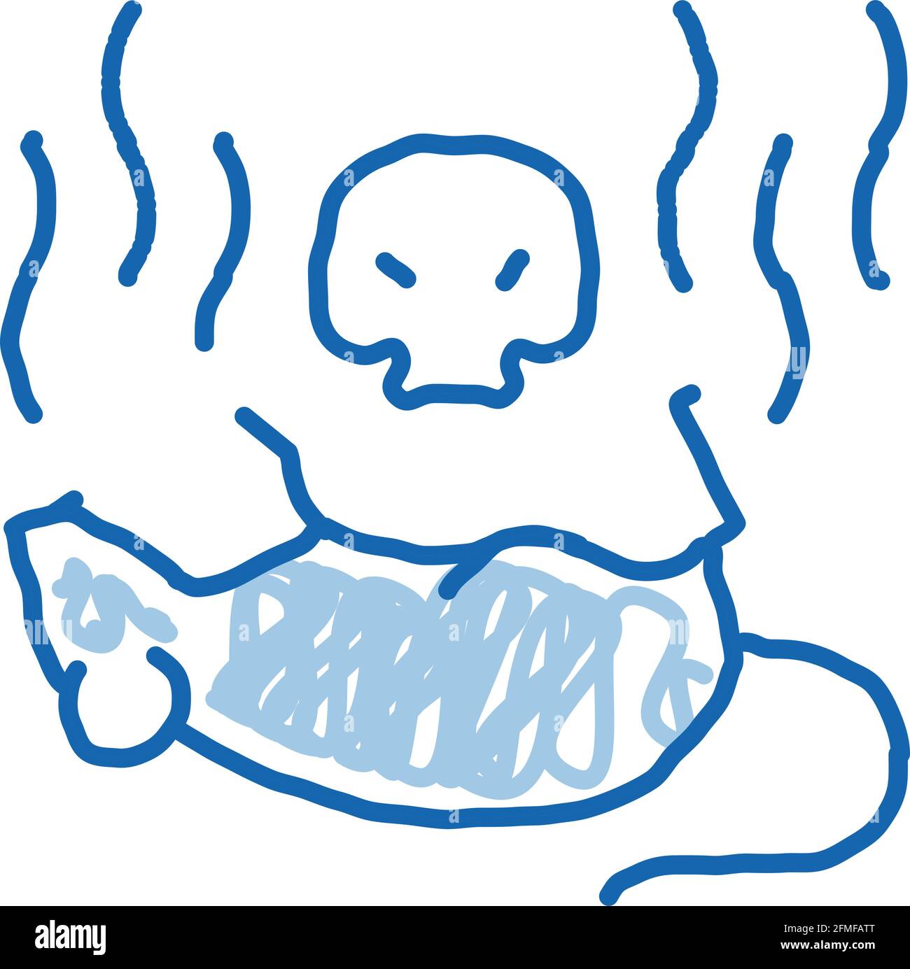 Rat Dead doodle icon hand drawn illustration Stock Vector Image & Art ...