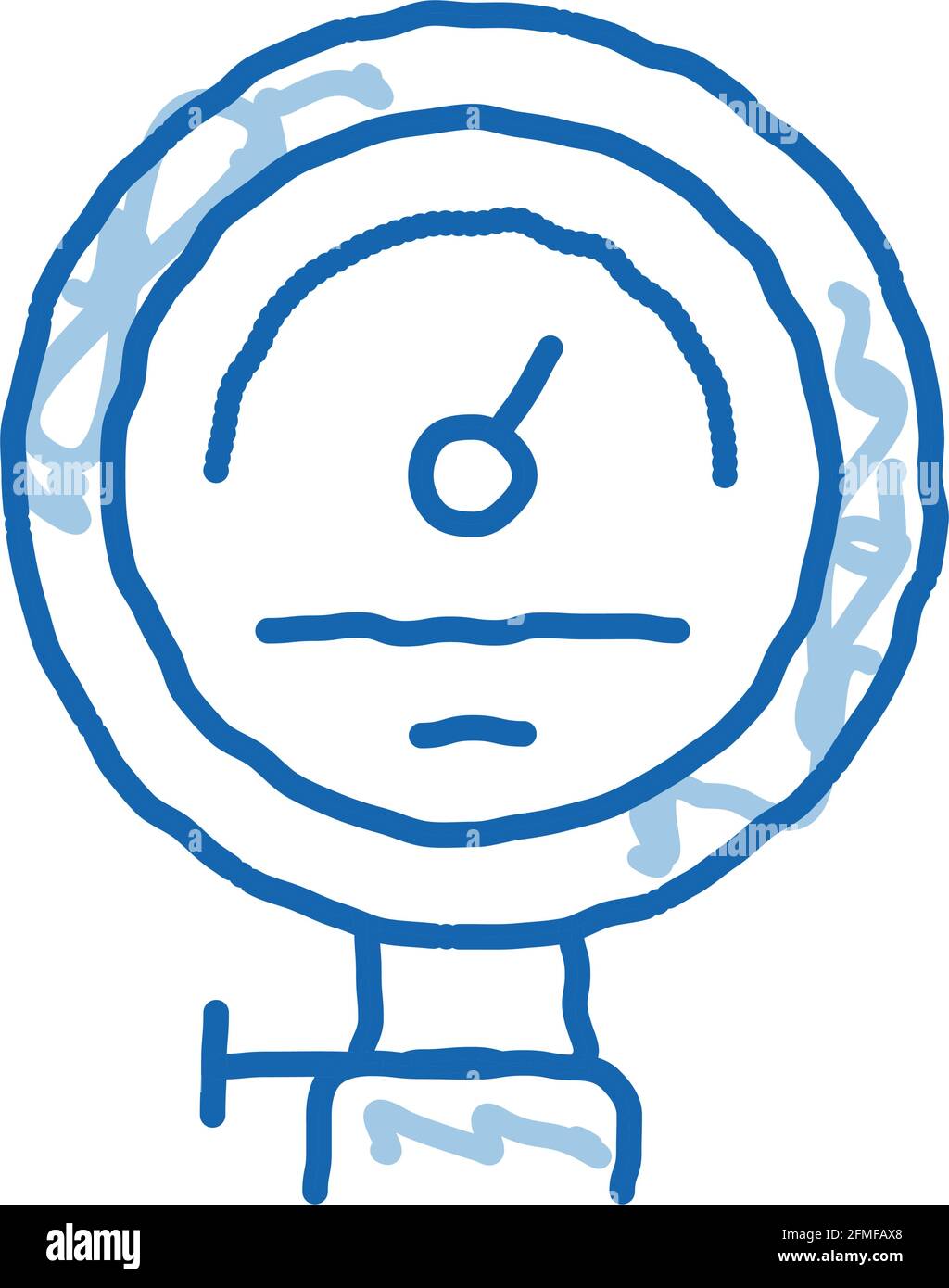 Power Counter Metallurgical doodle icon hand drawn illustration Stock ...