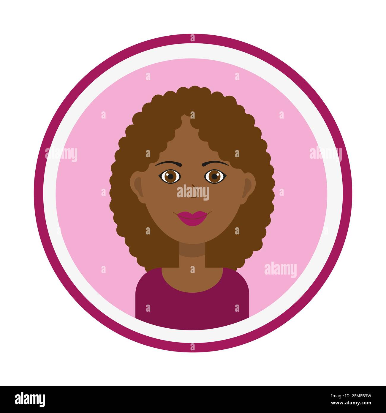 Female avatar. Smiling girl face Stock Vector Image & Art - Alamy