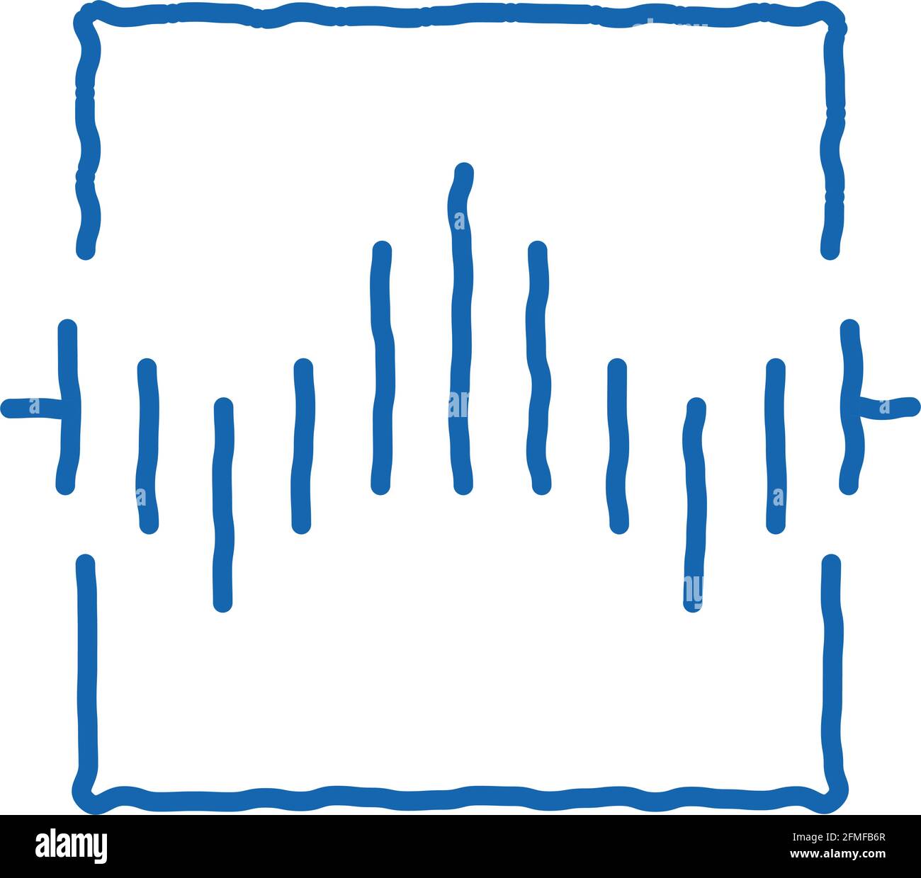 Wireless Sensor Voice Control doodle icon hand drawn illustration Stock ...