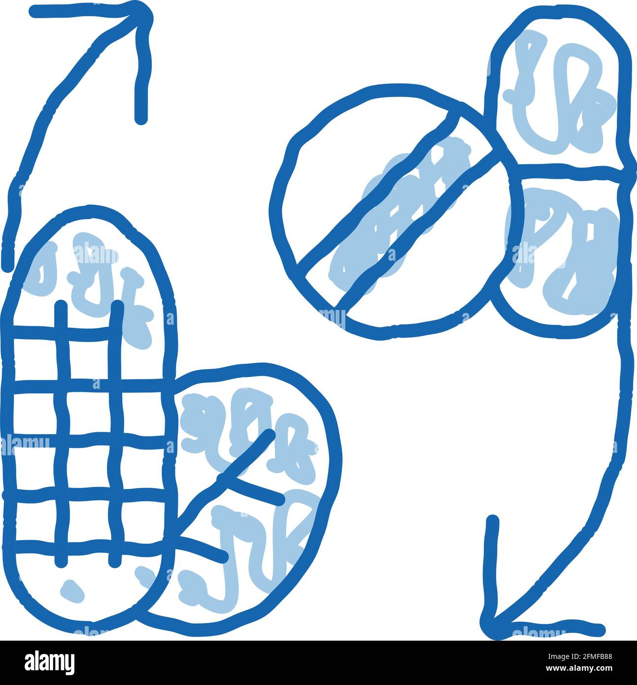 Supplements doodle icon hand drawn illustration Stock Vector Image ...