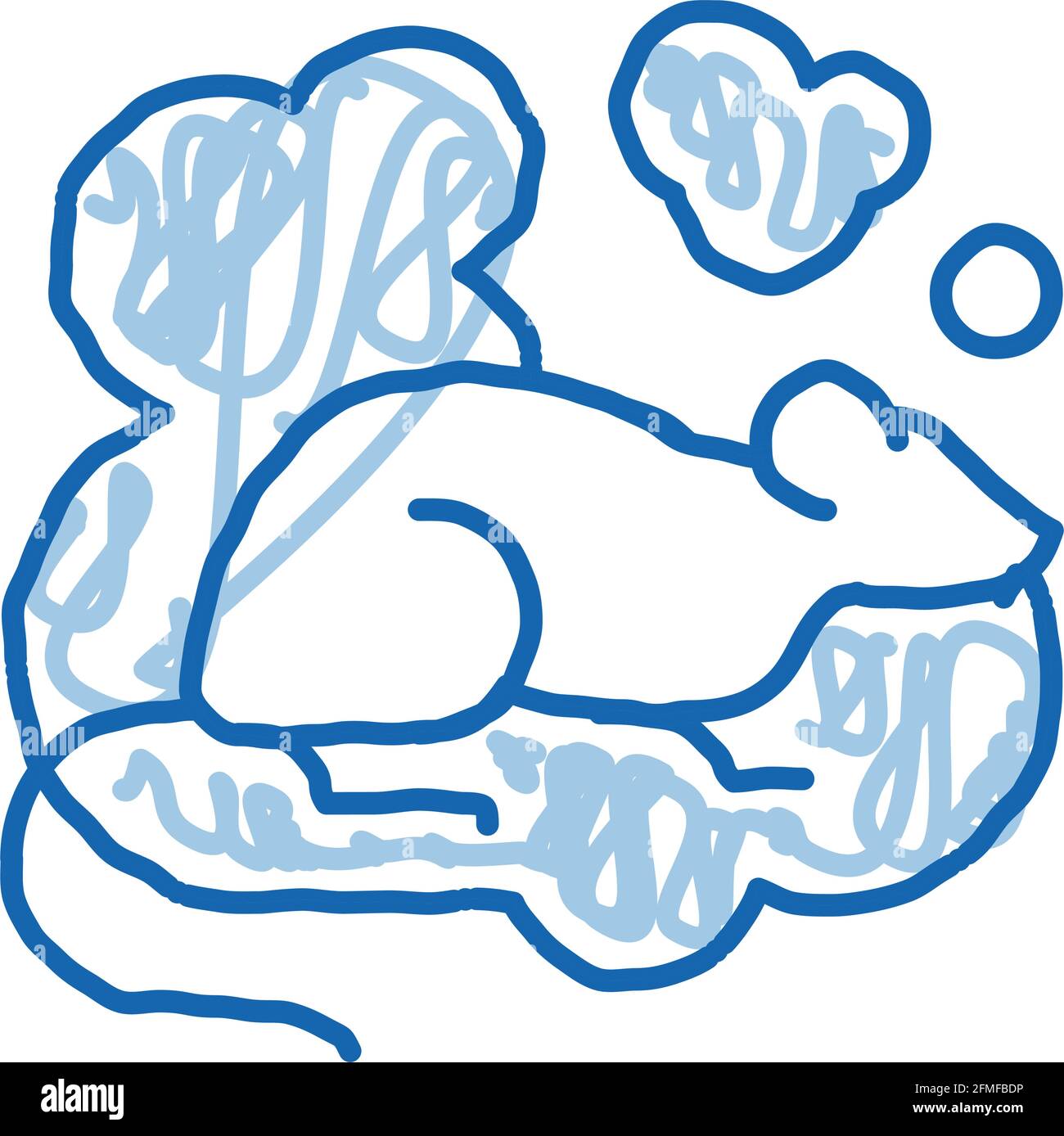 Rat in Smoke doodle icon hand drawn illustration Stock Vector Image ...