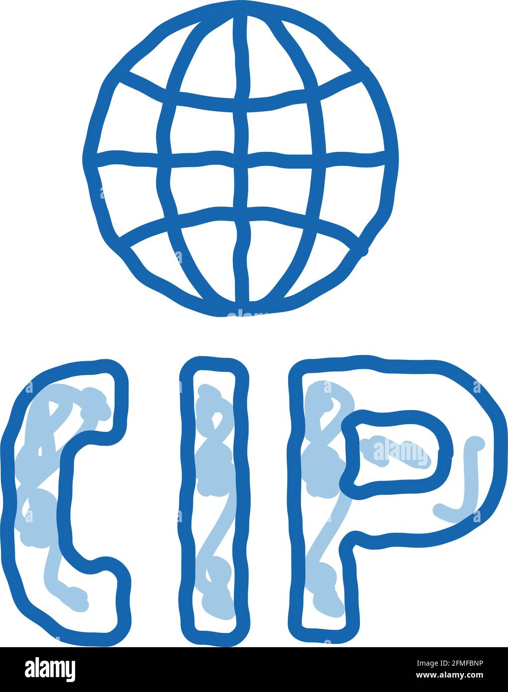 Voip Ip Calling System doodle icon hand drawn illustration Stock Vector ...