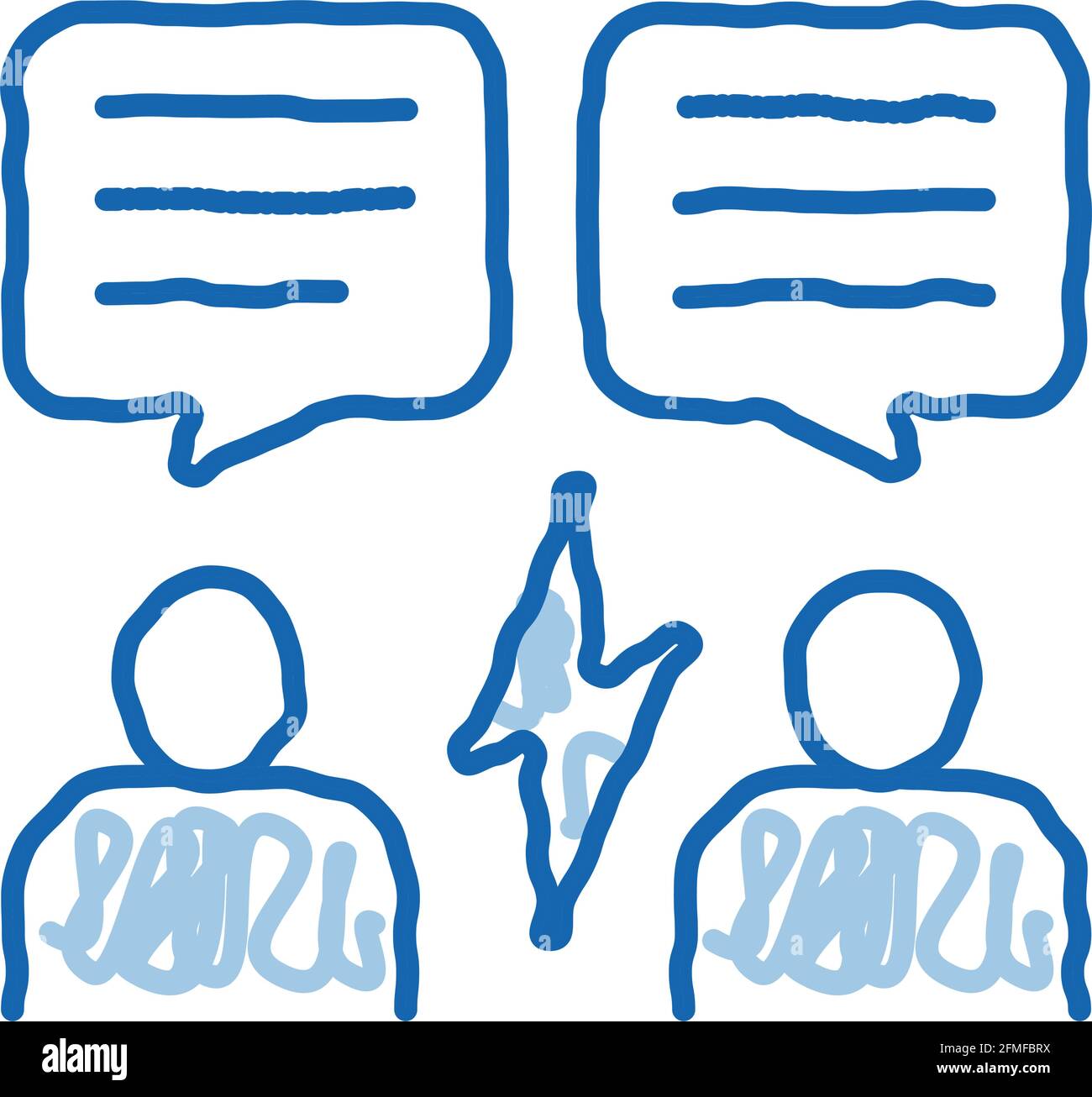 Voting Debate doodle icon hand drawn illustration Stock Vector Image ...