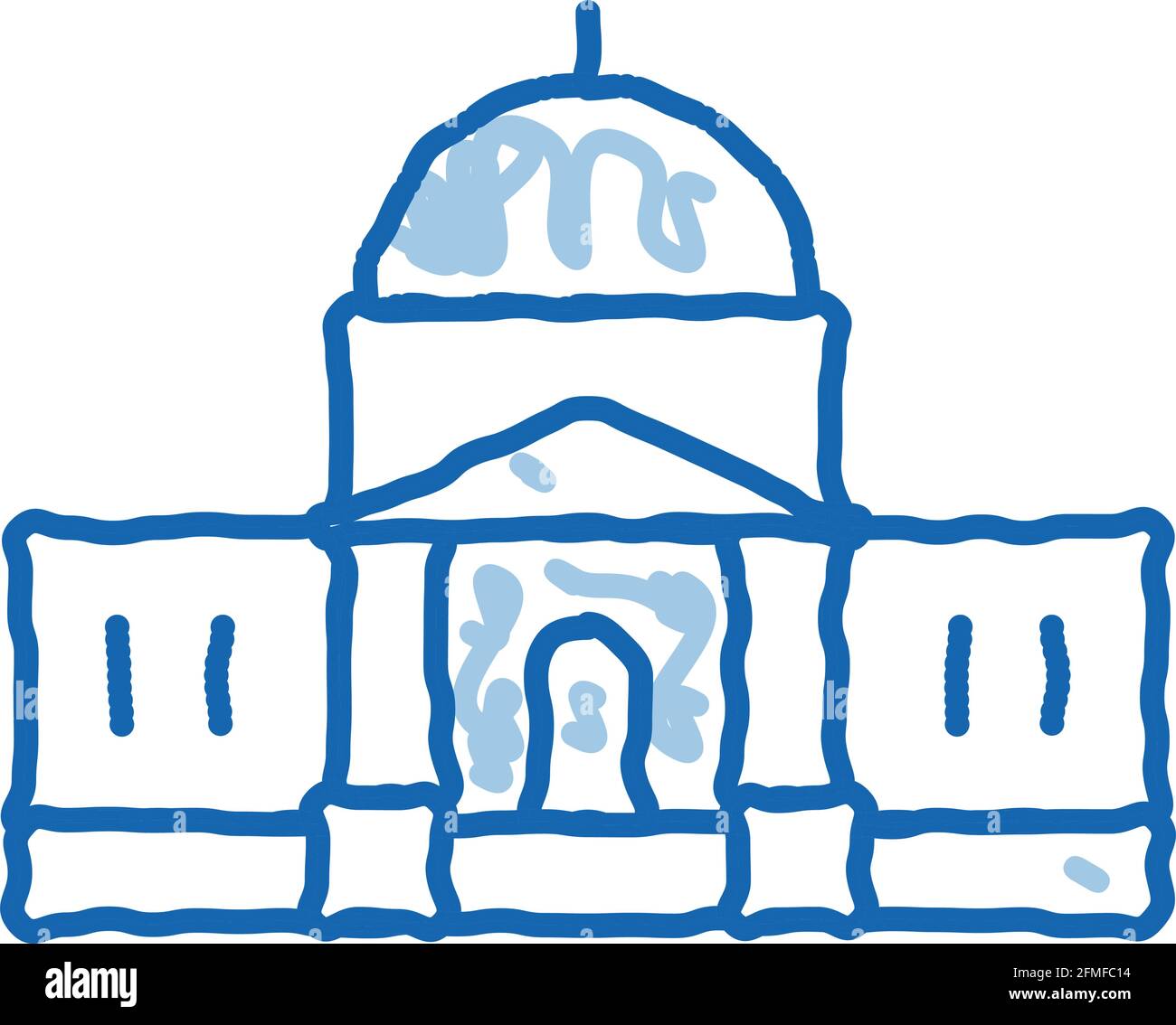 Congress doodle icon hand drawn illustration Stock Vector Image & Art ...