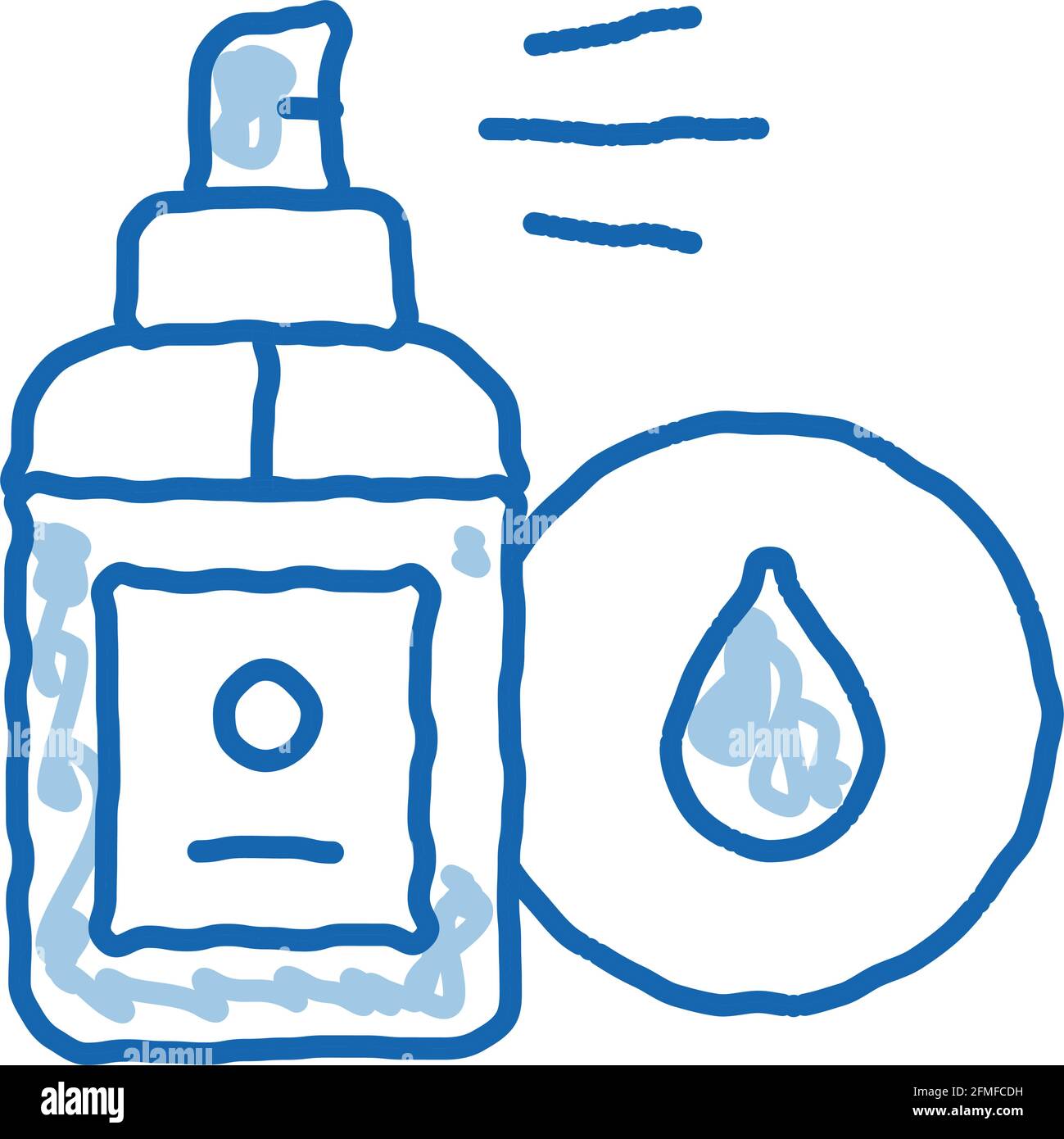 Waterproof Spray doodle icon hand drawn illustration Stock Vector Image ...