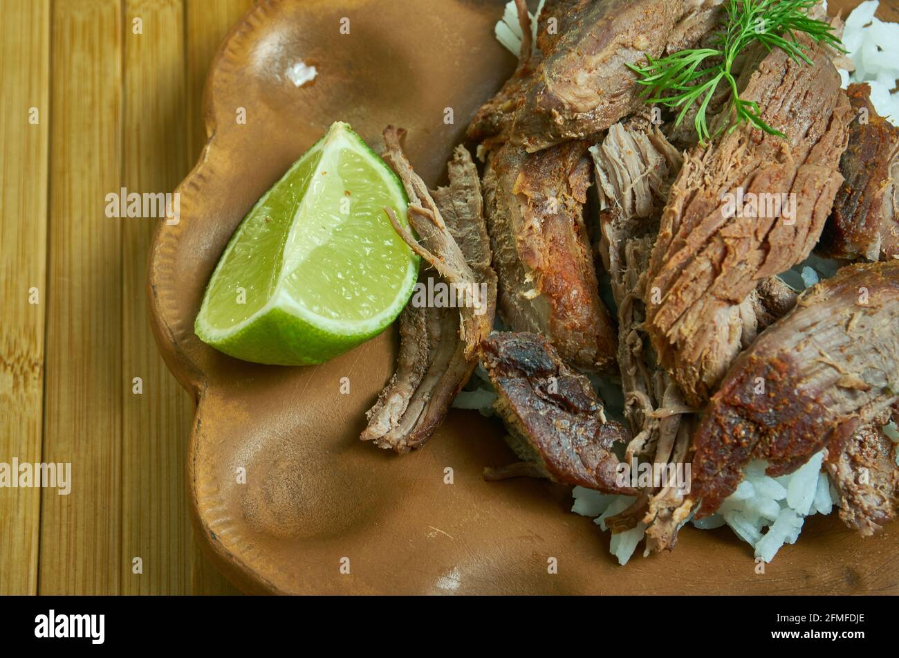 Varenga - Malagasy Cuisine, Crispy Shredded Beef Stock Photo - Alamy