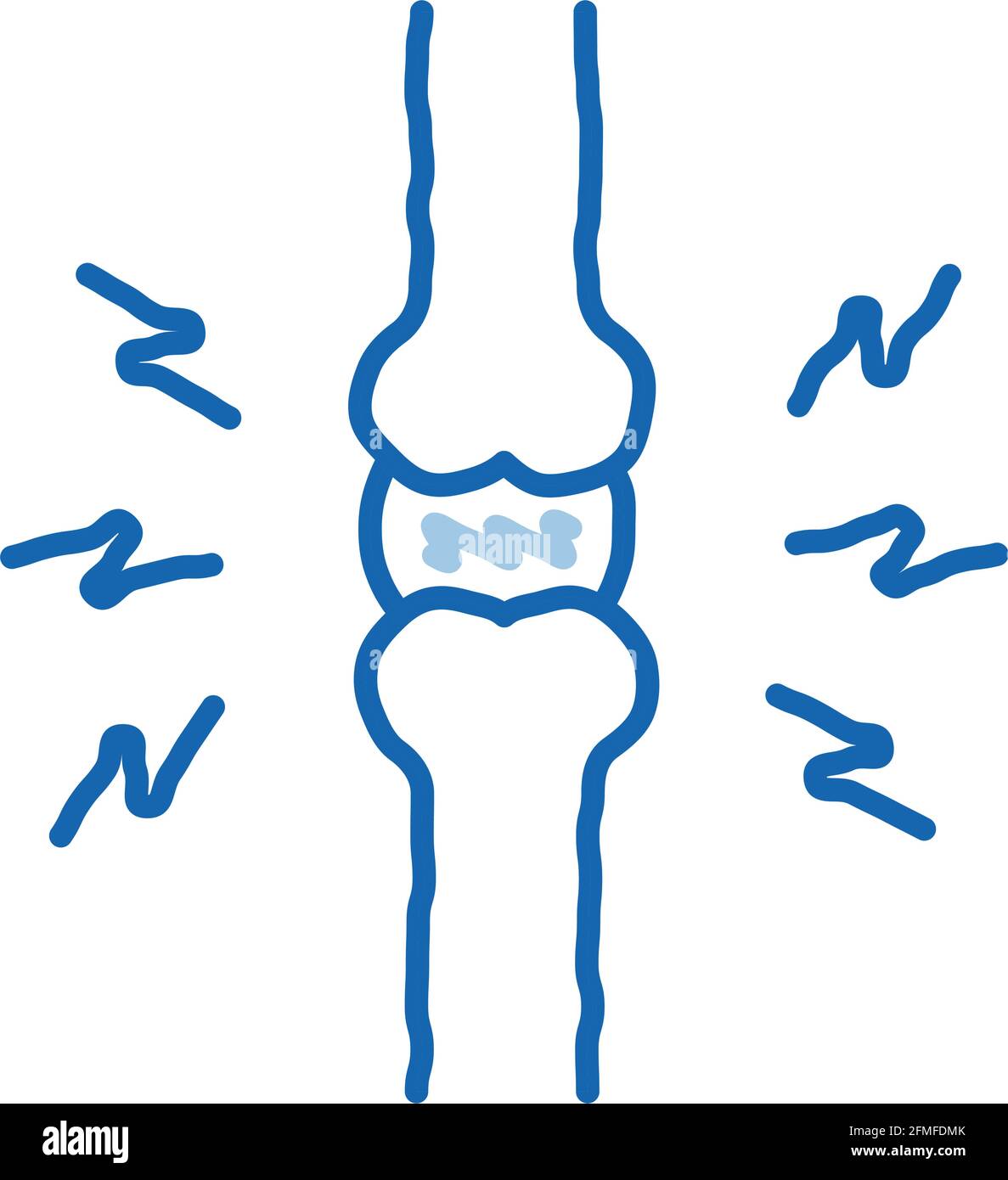 Joint Pain doodle icon hand drawn illustration Stock Vector Image & Art ...