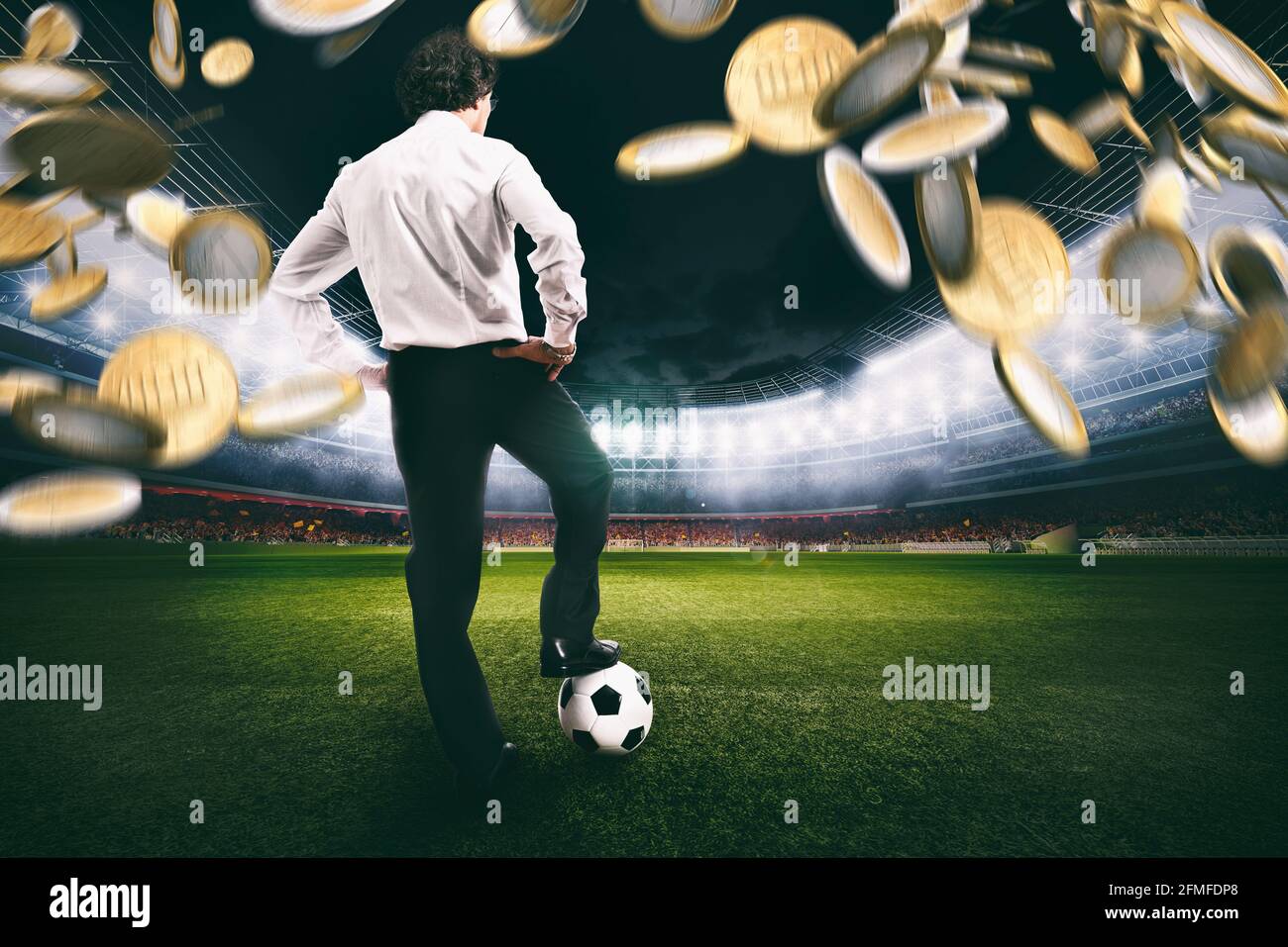 Soccer ball money hi-res stock photography and images - Alamy