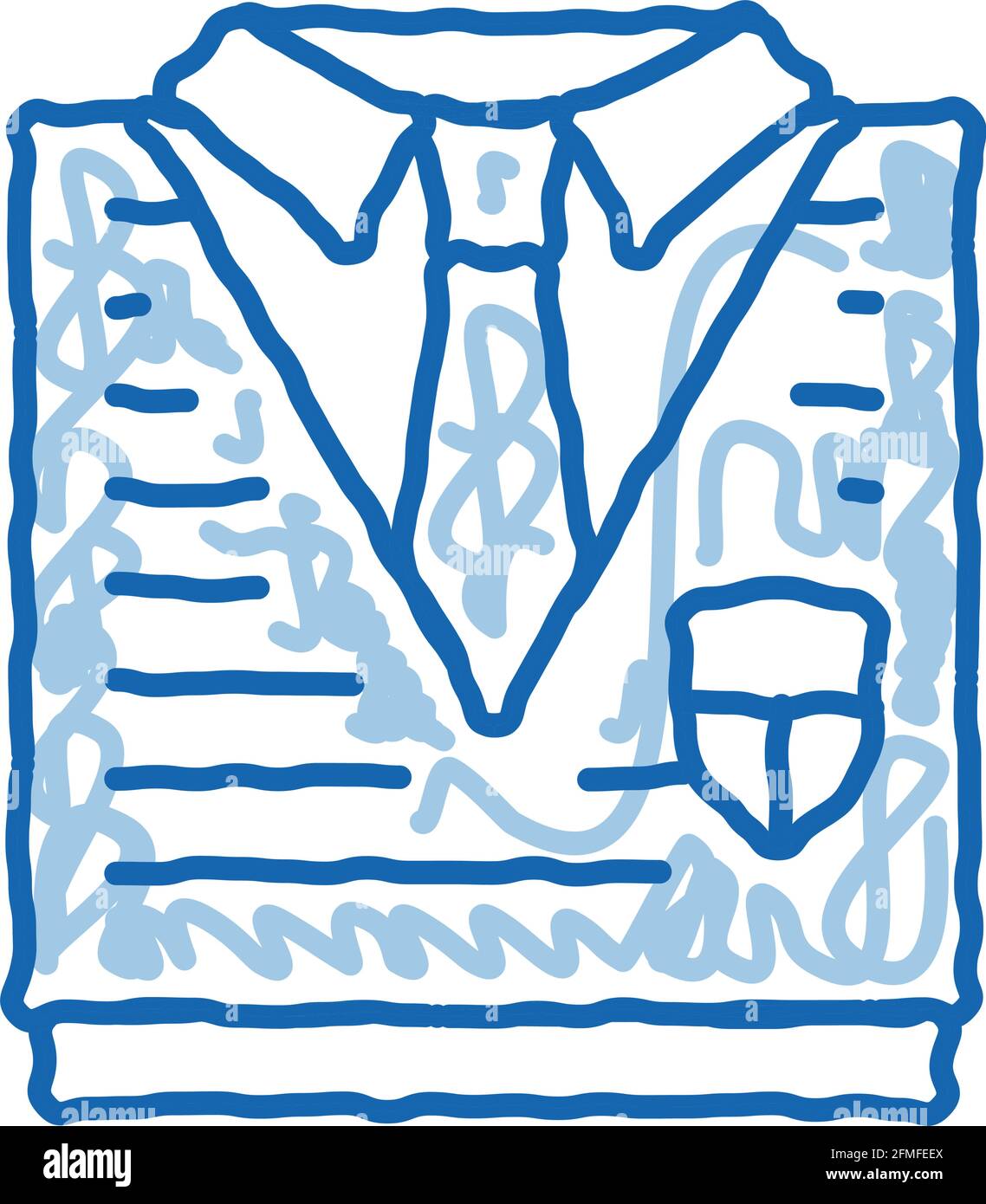 Academy Uniform Concept doodle icon hand drawn illustration Stock ...