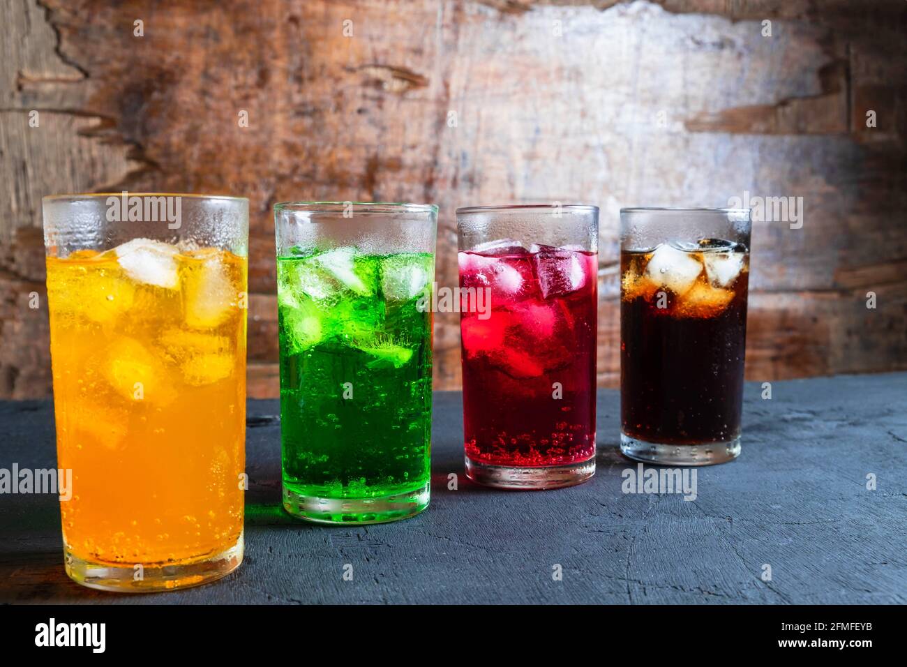 Cold fizzy drinks tray hi-res stock photography and images - Alamy