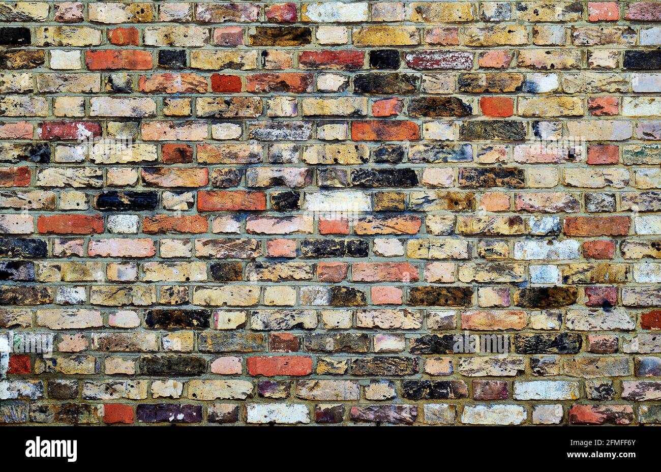 Colourful brick wall background hi-res stock photography and images - Alamy