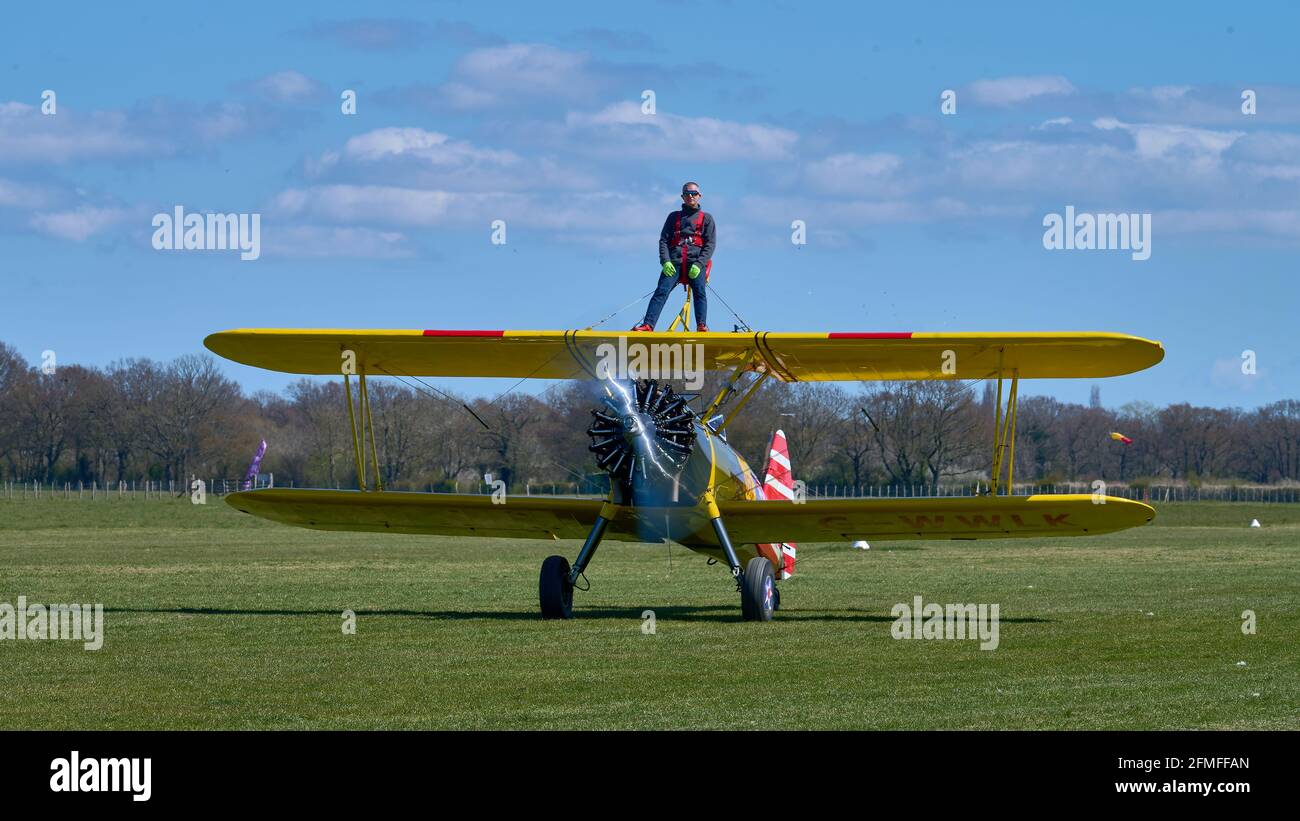 Aircraft at Headcorn airfield Stock Photo - Alamy