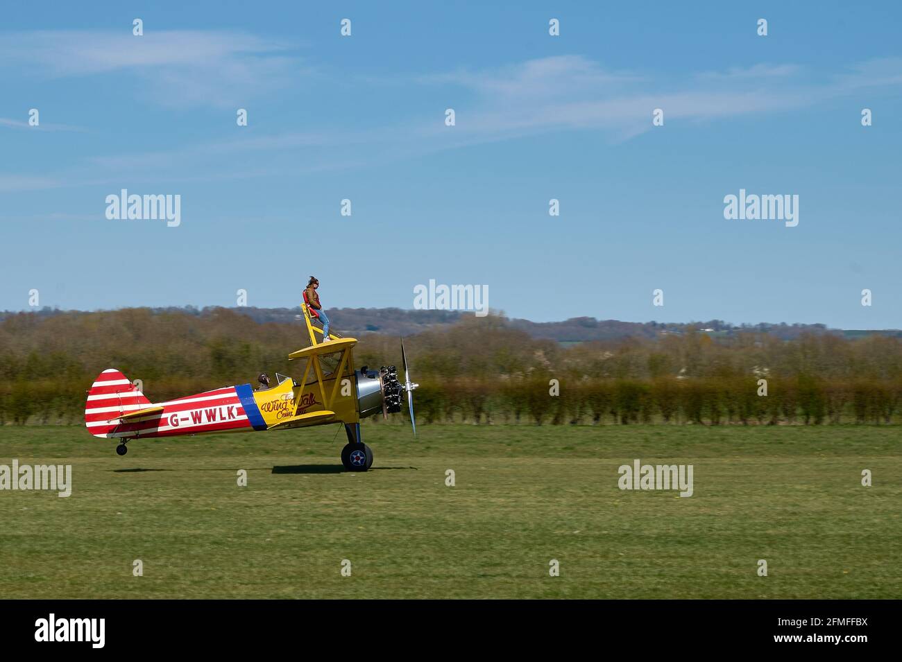 Aircraft at Headcorn airfield Stock Photo - Alamy