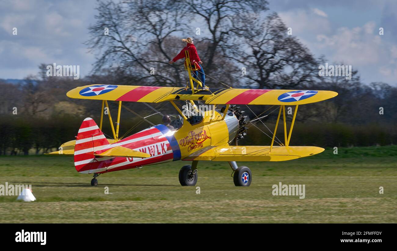 Aircraft at Headcorn airfield Stock Photo - Alamy