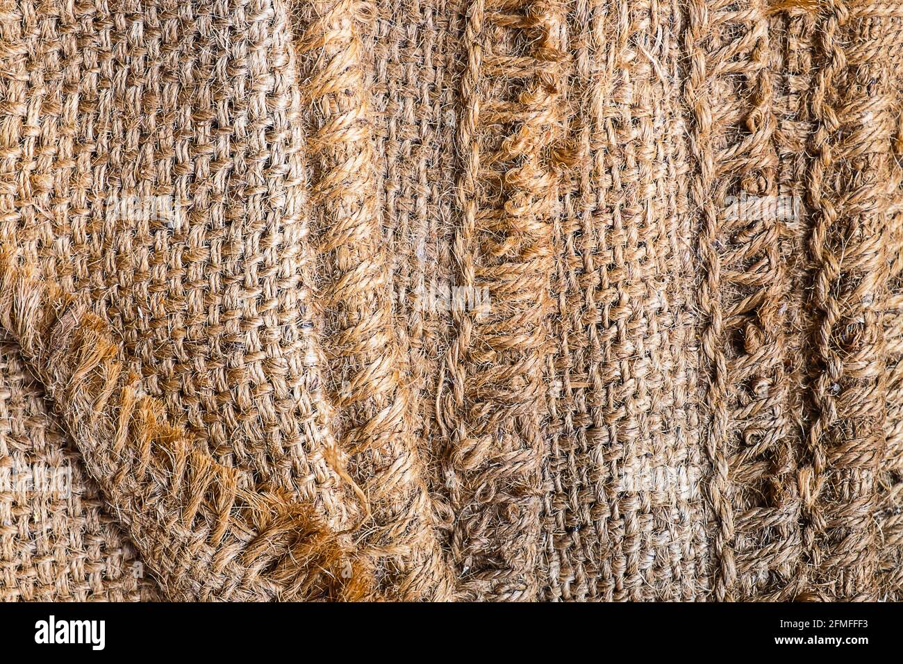 Wrinkled hessian sack cloth hi-res stock photography and images - Alamy